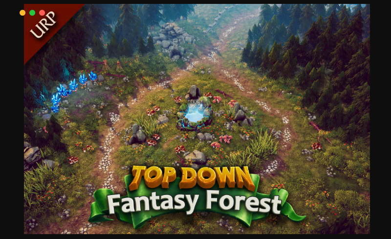 Unity – 奇幻森林 Top Down – Fantasy Forest (URP) _ CGalpha