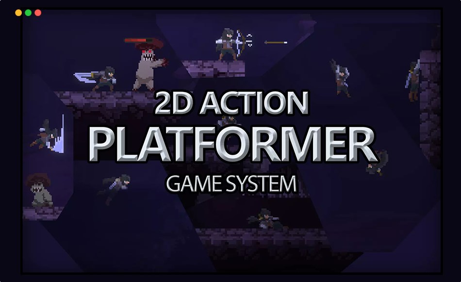 Unity资产 – 2D 游戏平台系统 2D Action Platformer Game System_CGalpha