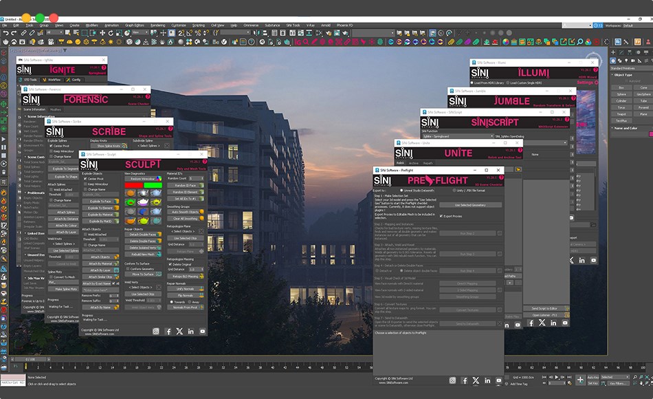 3Dmax插件 – 穹顶环境制作插件 Dome Maker_CGalpha